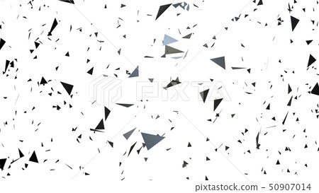 CG particle Randomly spreading triangle - Stock Illustration [50907014 ...