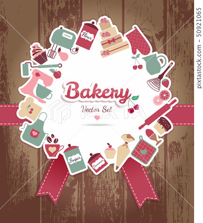 Bakery and sweets abstract illustration - Stock Illustration [50921065 ...