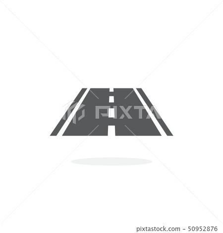 Road icon on white background - Stock Illustration [50952876] - PIXTA