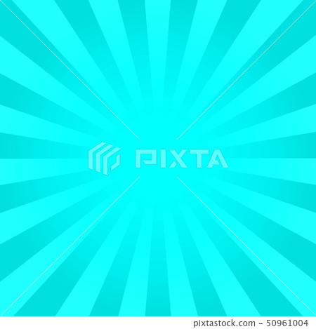 Bright cyan rays background. - Stock Illustration [50961004] - PIXTA