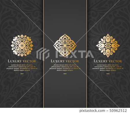 Vector set of logo. Elegant, classic elements. - Stock Illustration ...