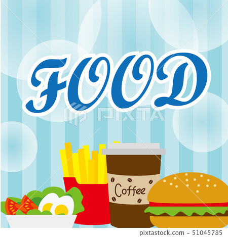 Food banner material-blue series - Stock Illustration [51045785] - PIXTA
