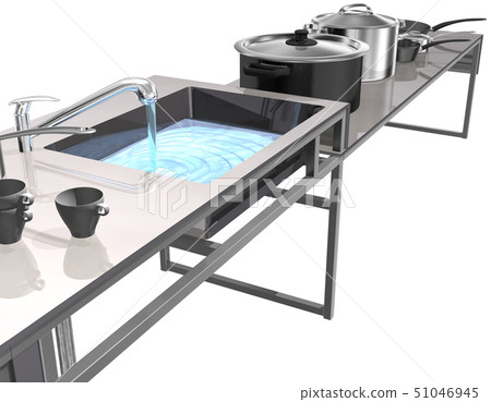 Kitchen water circulation - Stock Illustration [51046945] - PIXTA