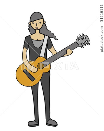 Singer-songwriter - Stock Illustration [51216111] - PIXTA