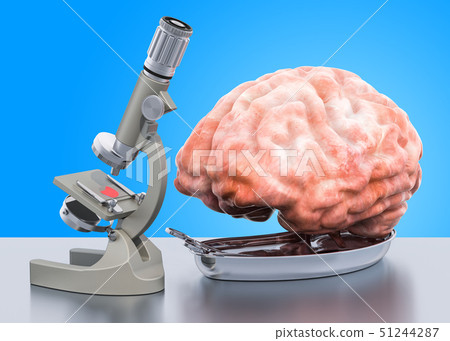 Research and diagnostics of brain disease concept. - Stock Illustration ...