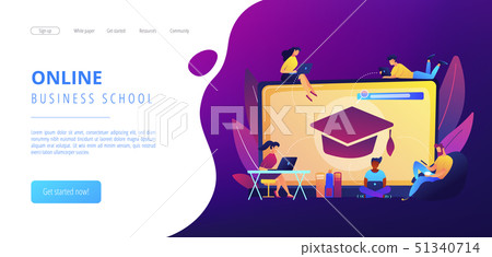Online courses concept landing page. - Stock Illustration [51340714] - PIXTA