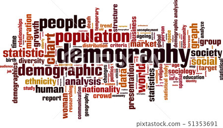 Demography word cloud - Stock Illustration [51353691] - PIXTA