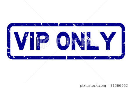 Grunge blue VIP only wording square rubber stamp - Stock Illustration ...