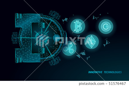 Low poly blue banking vault door. Privacy data...-插圖素材 [51576467] - PIXTA圖庫