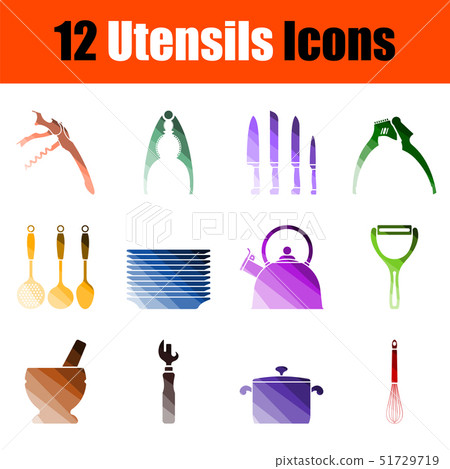 Utensils Icon Set - Stock Illustration [51729719] - PIXTA