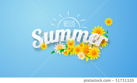 Spring Summer poster, - Stock Illustration [51731320] - PIXTA