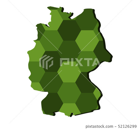 Germany map - Stock Illustration [52126299] - PIXTA
