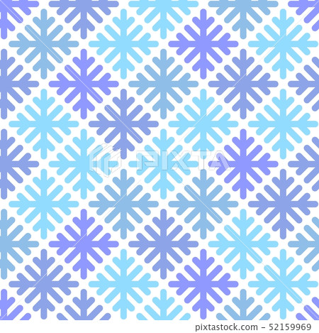 Seamless pattern with geometric snowflakes - Stock Illustration ...