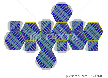 Development of truncated octahedron - Stock Illustration [52176809] - PIXTA