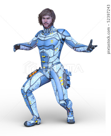 Cyber man - Stock Illustration [52397243] - PIXTA