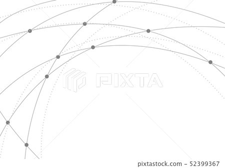 Grey wavy lines circuit board connection - Stock Illustration [52399367 ...