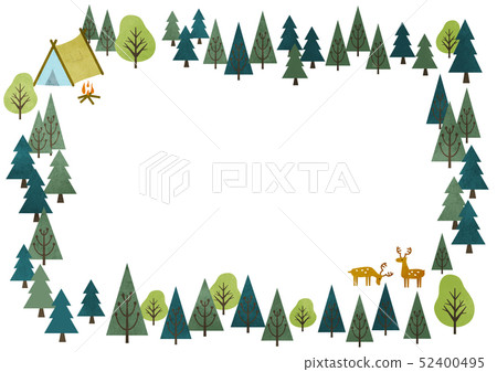 Forest frame Square horizontal - Stock Illustration [52400495] - PIXTA
