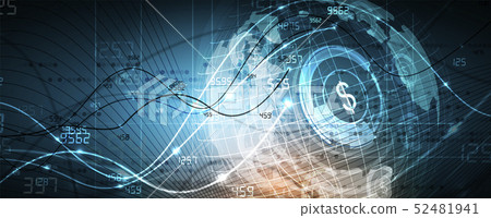 Abstract finance and business background with grap - Stock Illustration ...