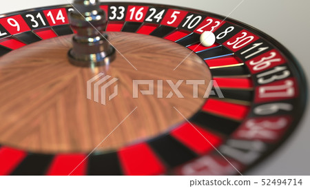 Casino roulette wheel ball hits 8 eight black.... - Stock Illustration ...