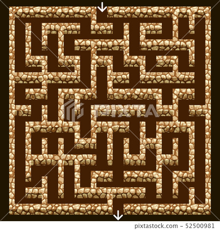 Maze game design element - Stock Illustration [52500981] - PIXTA