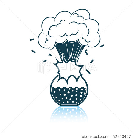 Icon explosion of chemistry flask - Stock Illustration [52540407] - PIXTA
