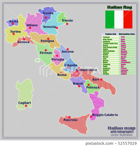 Italian Map In Italian