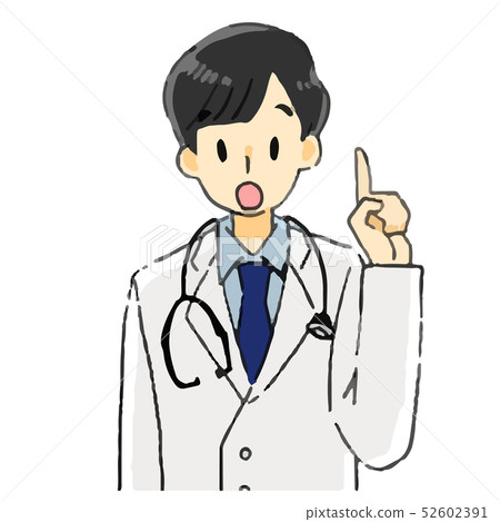 Doctor male pointing finger - Stock Illustration [52602391] - PIXTA