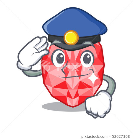 Police ruby gems in a cartoon box - Stock Illustration [52627308] - PIXTA