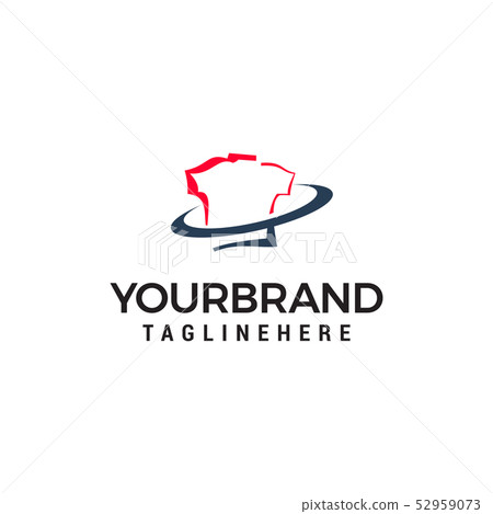 t shirt shop logo design concept template vector - Stock Illustration ...