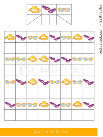 Complete the task by sample - Stock Illustration [52978369] - PIXTA