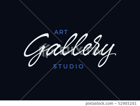 Gallery vector lettering - Stock Illustration [52985281] - PIXTA