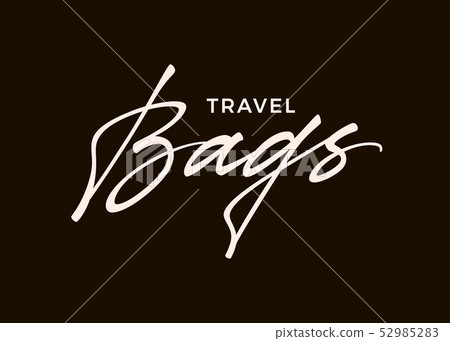 Bags vector lettering - Stock Illustration [52985283] - PIXTA