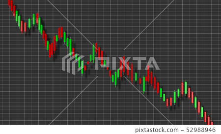 Downtrend Stock Chart 3D Illustration - Stock Illustration [52988946 ...