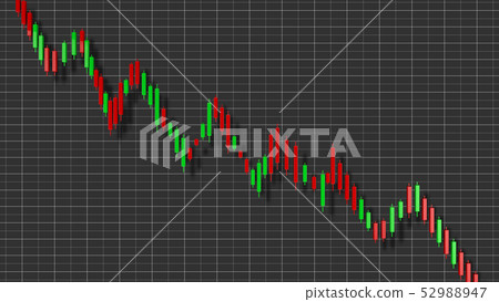 Downtrend Stock Chart 3D Illustration - Stock Illustration [52988947 ...