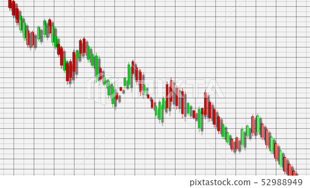 Downtrend Stock Chart 3D Illustration - Stock Illustration [52988949 ...