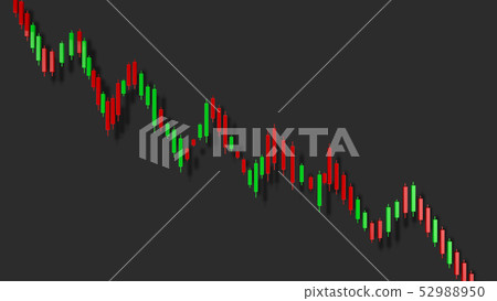 Downtrend Stock Chart 3D Illustration-插圖素材 [52988950] - PIXTA圖庫