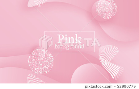 Pink background. 3d design. - Stock Illustration [52990779] - PIXTA