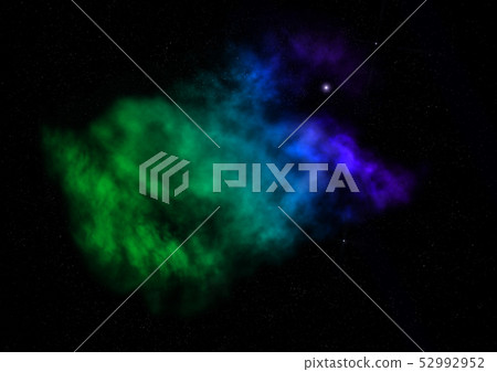 Small part of an infinite star field. 3D rendering-插圖素材 [52992952 ...