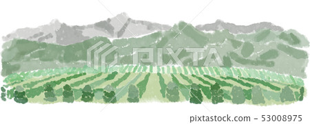 Hidaka Mountains (watercolor) - Stock Illustration [53008975] - PIXTA