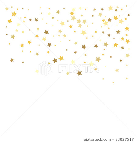 Gold stars. Confetti celebration - Stock Illustration [53027517] - PIXTA