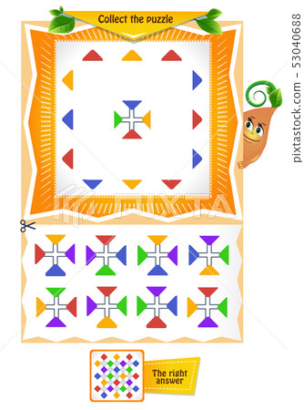 Puzzles shape mental rotation - Stock Illustration [53040688] - PIXTA