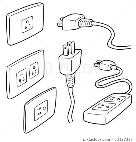 vector set of plugs - Stock Illustration [53127355] - PIXTA