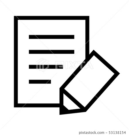 Sharp thin line icon / input form / document... - Stock Illustration ...