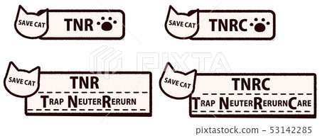 TNR TNRC Black and white - Stock Illustration [53142285] - PIXTA