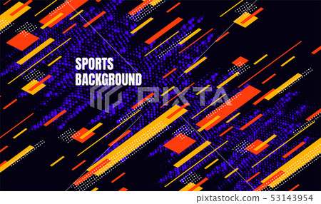 Abstract colorful art for sports background-插圖素材 [53143954] - PIXTA圖庫