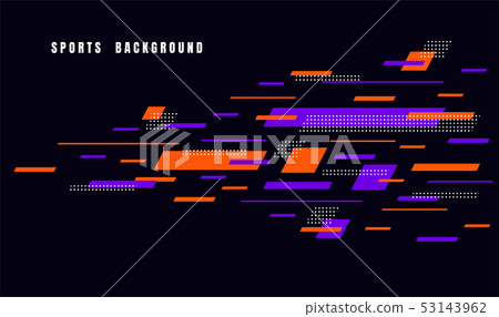 Abstract colorful art for sports background - Stock Illustration ...