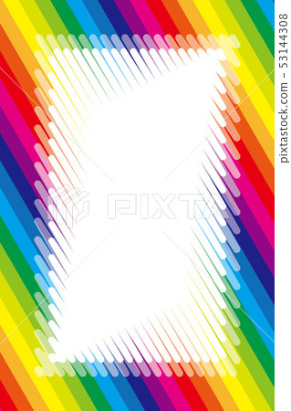 Illustration background material, rainbow... - Stock Illustration ...