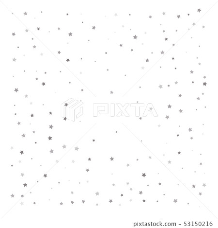 Falling silver stars on white background - Stock Illustration [53150216 ...