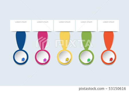 White rectangles ready for your text and colorful - Stock Illustration ...