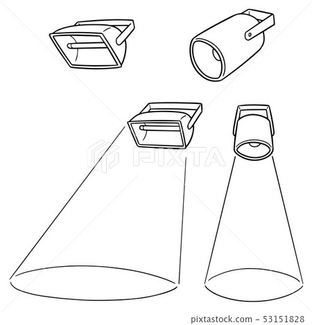 vector set of spotlight - Stock Illustration [53151828] - PIXTA